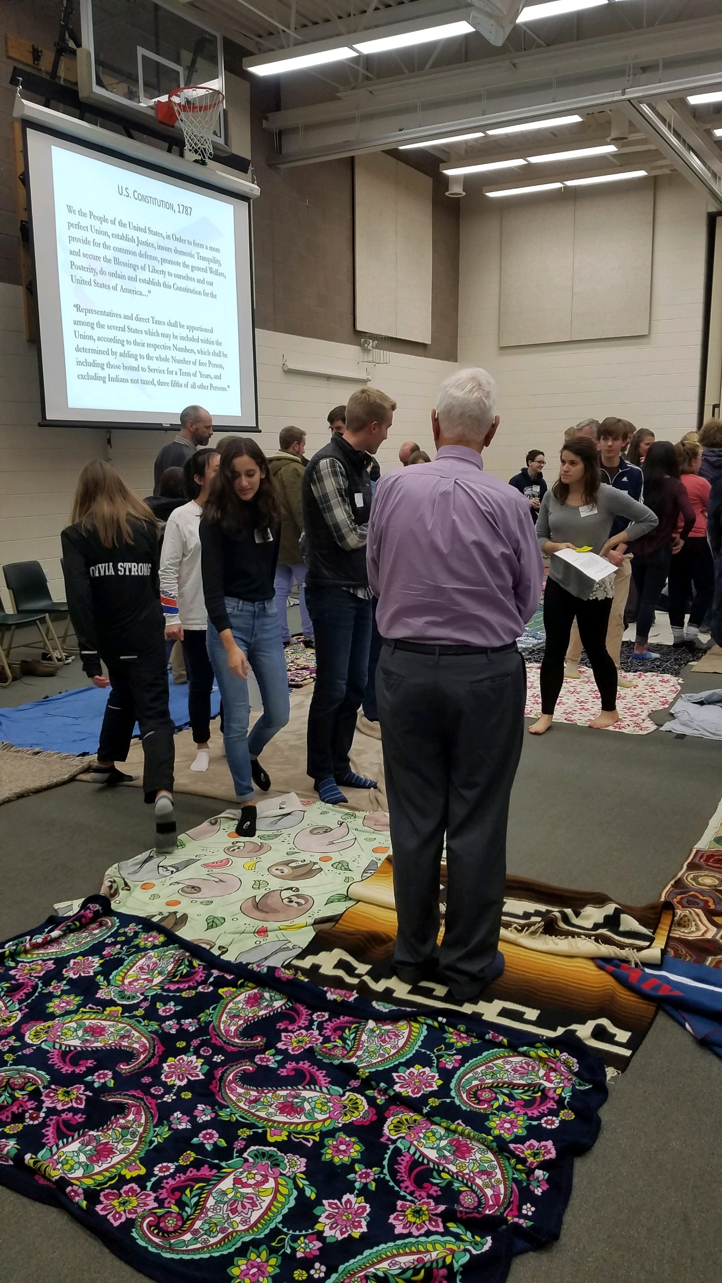 Youth Group Learns New Lessons through Blanket Exercise | Christian ...