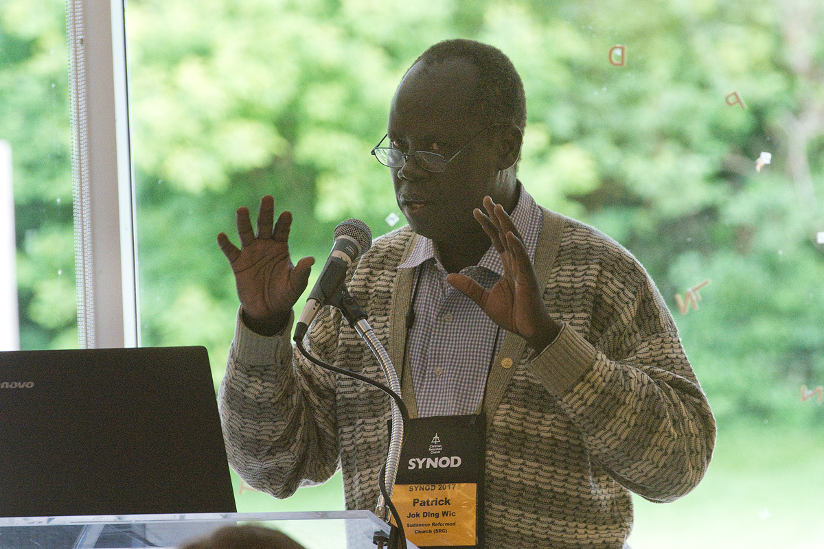 South Sudanese Guest Shares His Country’s Story | Christian Reformed Church